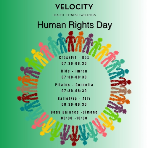 Human Rights Day 2024 at Velocity Gym Hilton - HiltonVillage.co.za