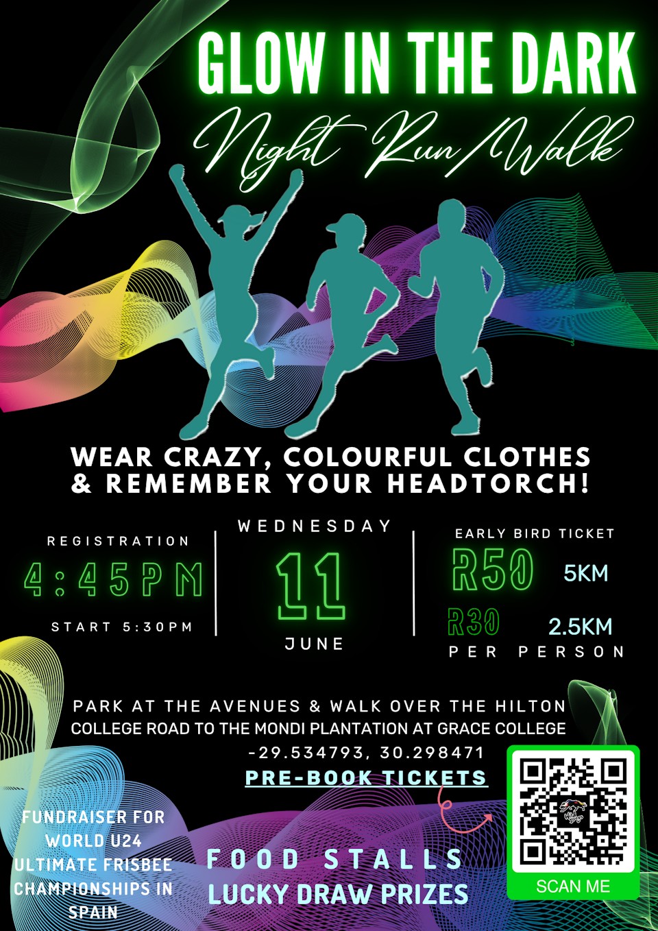 Glow in the Dark Night Run/Walk - HiltonVillage.co.za