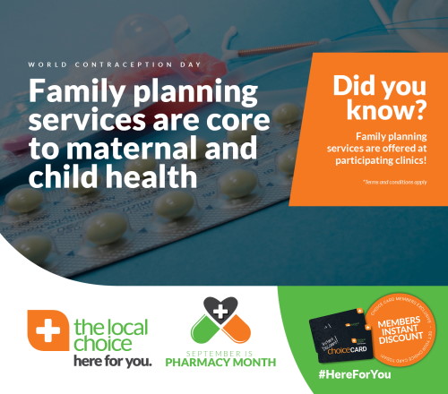 The Local Choice Pharmacy Hilton Health on World Contraception Day ...